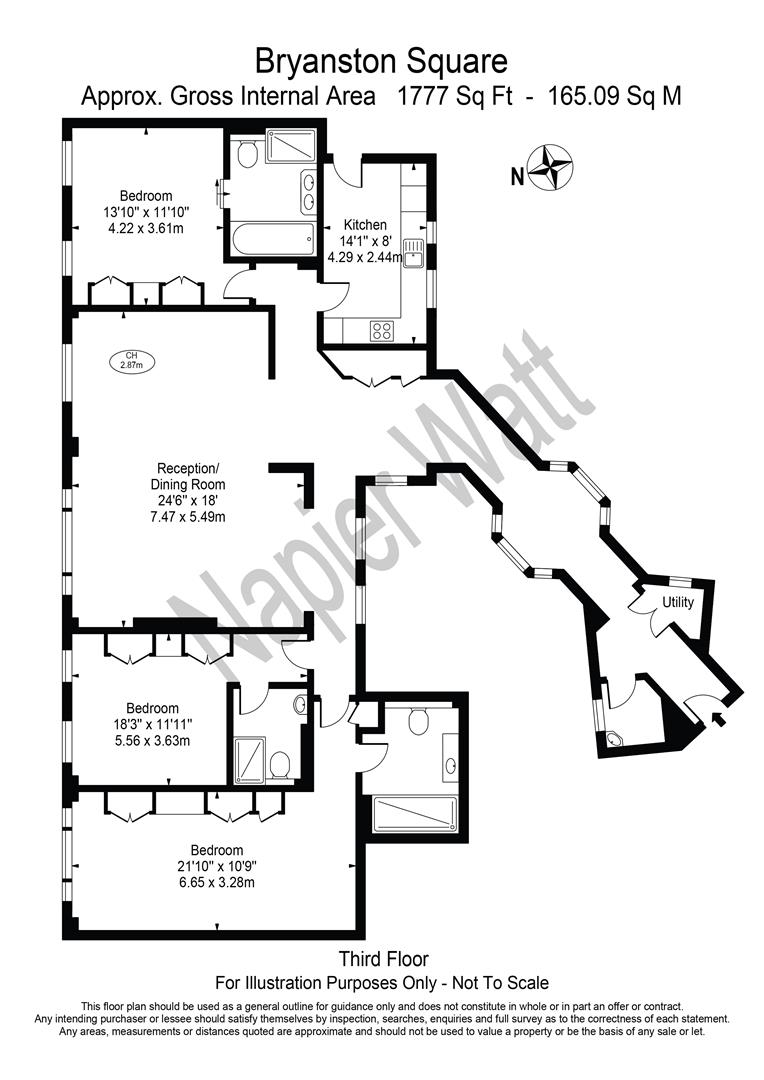 Bryanston Court II, George Street, Marylebone, London W1H, 3 bedroom ...